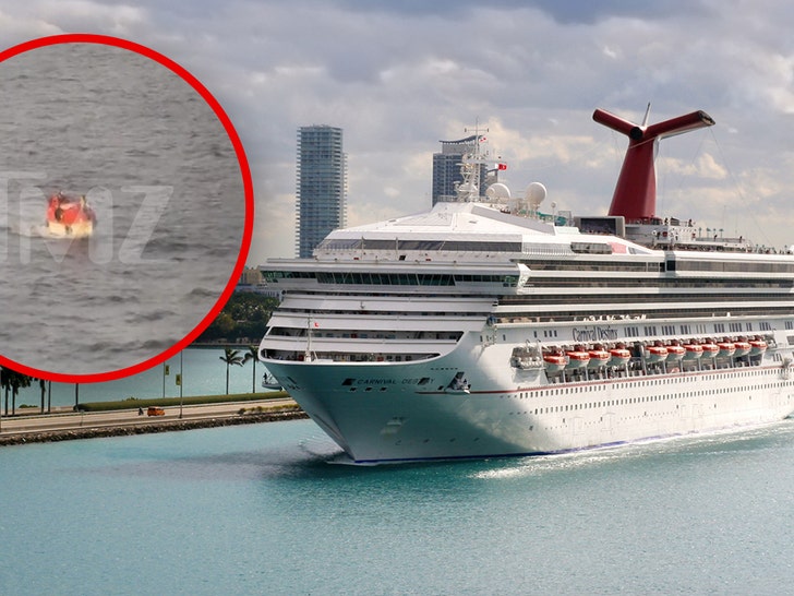 Carnival Cruise passenger overboard rescue mission pics & video released