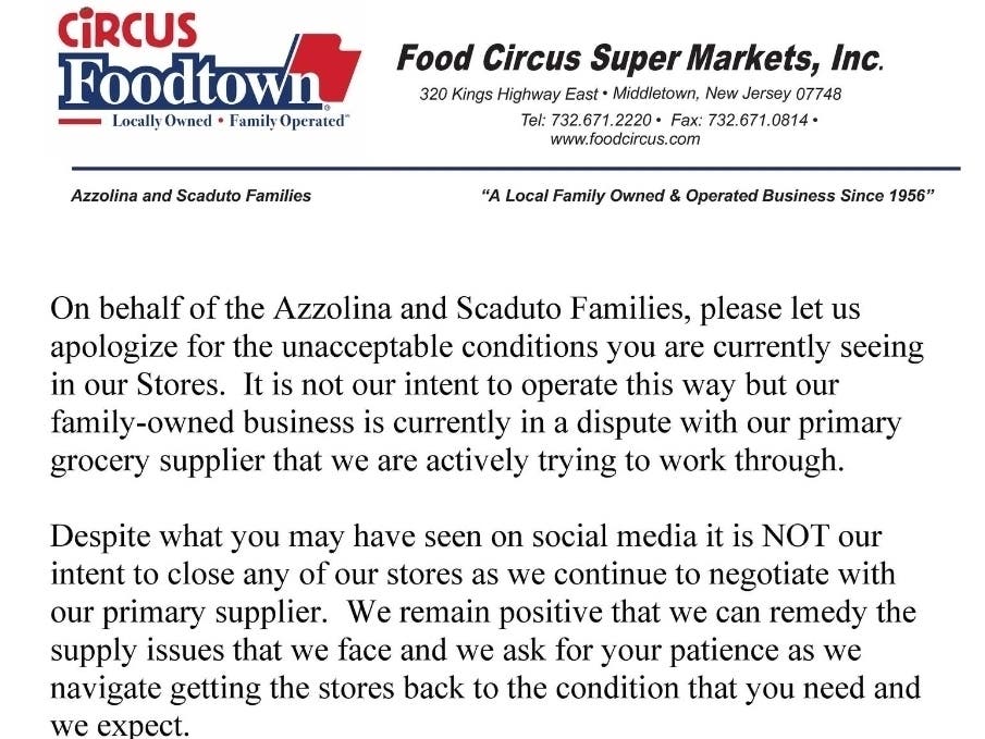 Circus Foodtown owner reveals why there are empty shelves at their ...