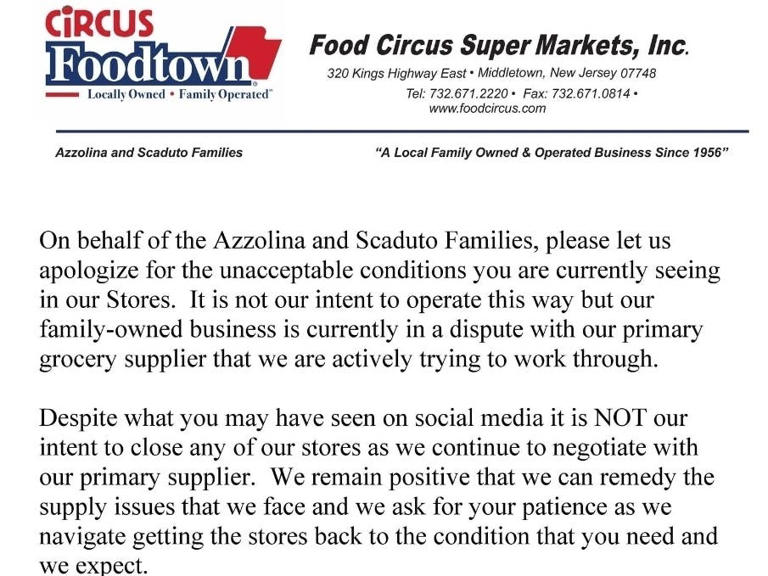 Circus Foodtown owner reveals why there are empty shelves at their ...