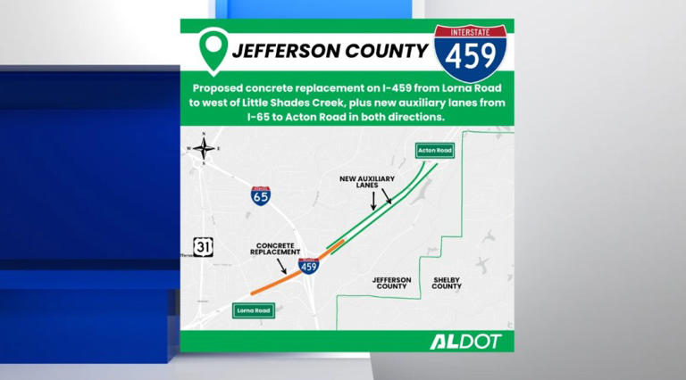 Public input sought for upcoming I-459 project in Hoover