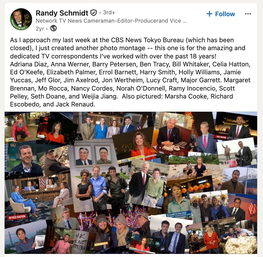 'CBS Evening News' cameraman who collapsed on air was deployed from ...