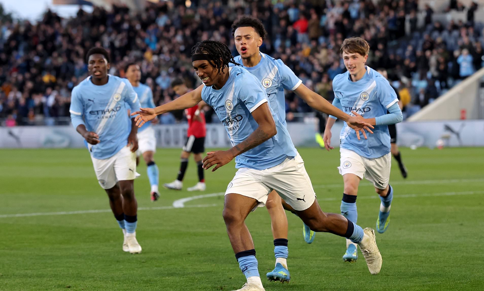 Man City win FA Youth Cup: Pep toasts youngsters as PL legend's son ...