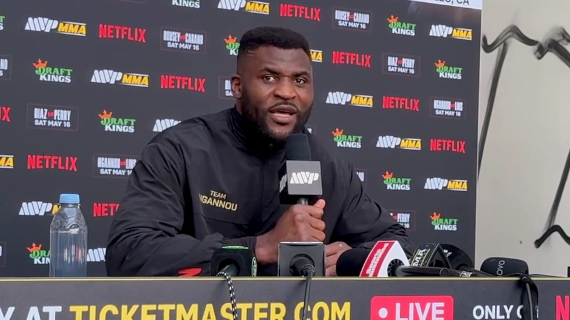 Francis Ngannou: 'Very interesting' to have Jon Jones on Rousey vs ...
