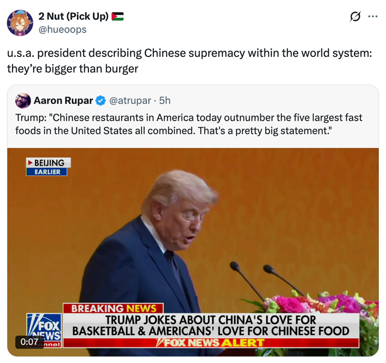 Donald Trump's weird Chinese restaurant fact is going viral