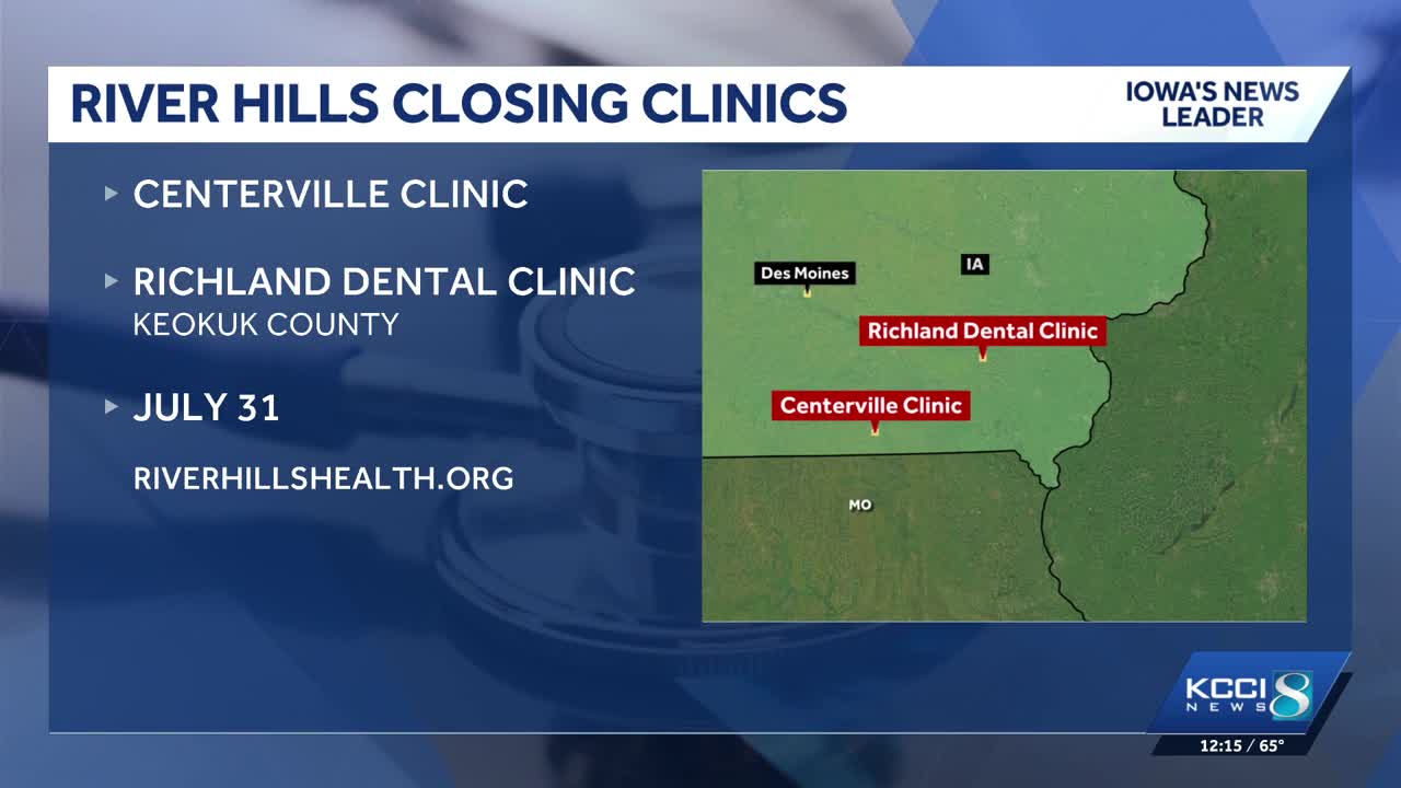 River Hills Community Health Center announces closure of two Iowa clinics