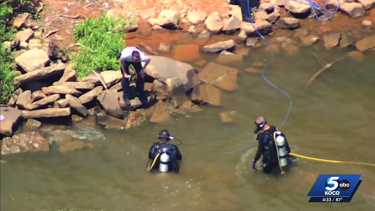 Edmond police search Arcadia Lake for evidence in mass shooting