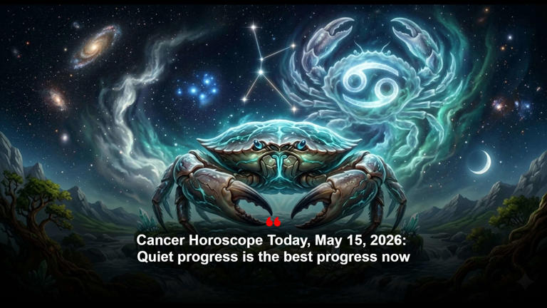 Cancer horoscope today, May 15, 2026: Quiet progress is the best ...