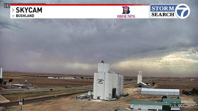 Dust storm limiting visibility in Texas Panhandle