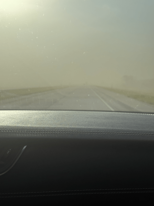 Dust storms rage in North Dakota and South Dakota