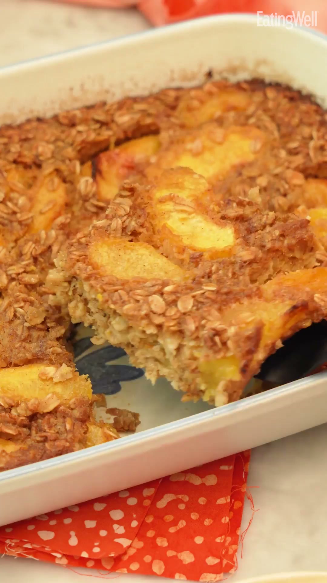 How to make peach baked oatmeal