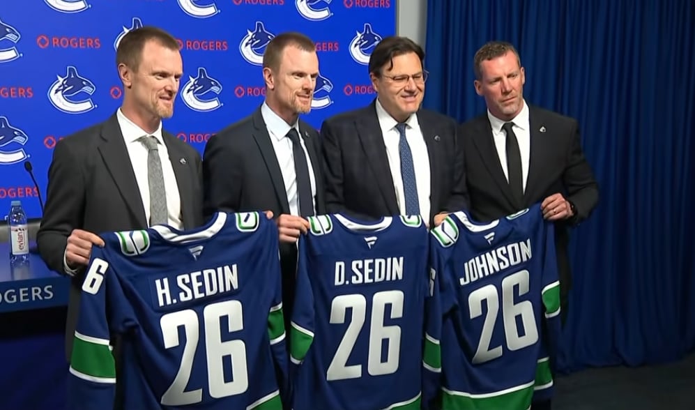 Vancouver Canucks name Sedin twins, Ryan Johnson to front office