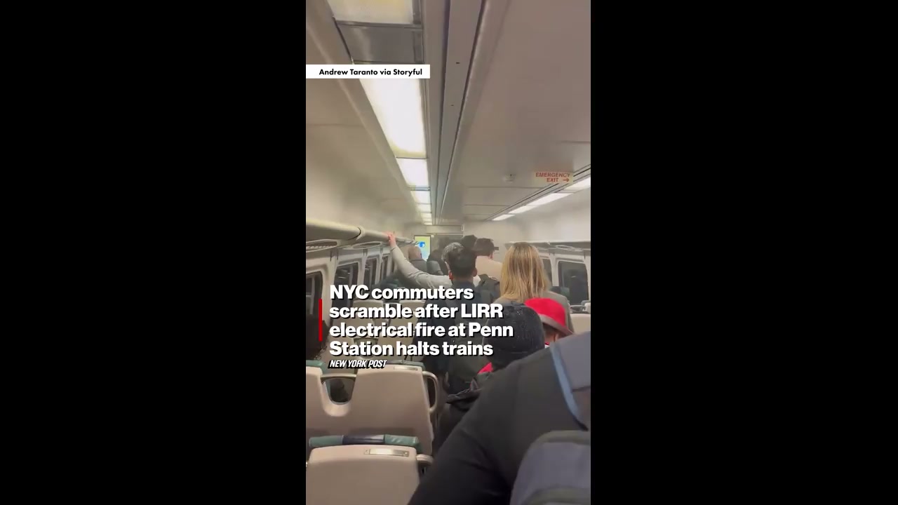 LIRR electrical fire at Penn Station halts trains