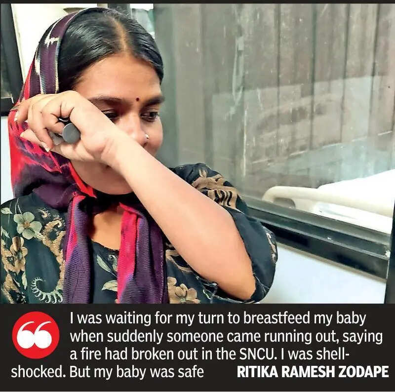 Daga Hosp fire: 10 babieshave miraculous escape