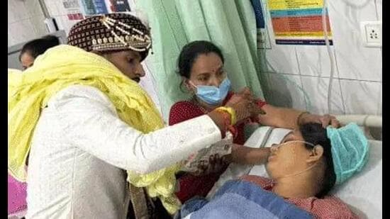 Gorakhpur: After bride’s wedding day accident, groom marries her in ICU