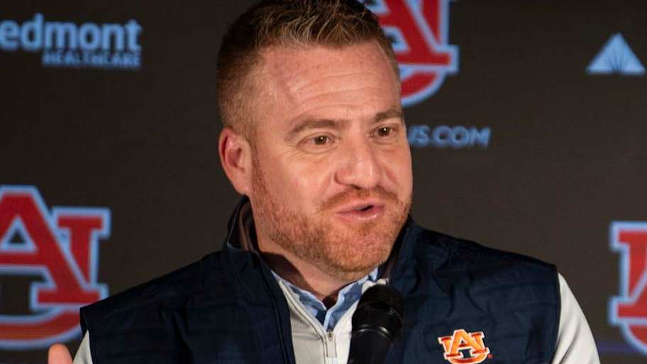 The Auburn football team just got word from the boss that Alex Golesh ...