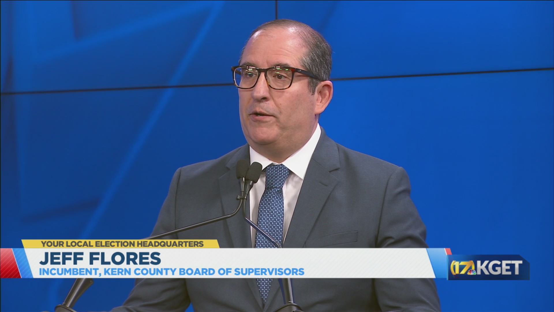 Jeff Flores makes opening statement during DIST. 3 debate