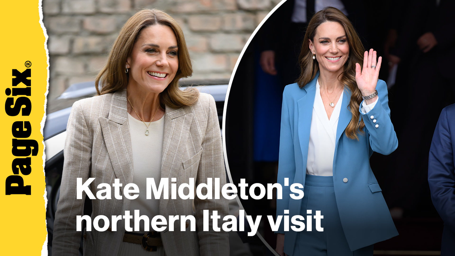 Watch Kate Middleton visit northern Italy on first overseas trip one ...