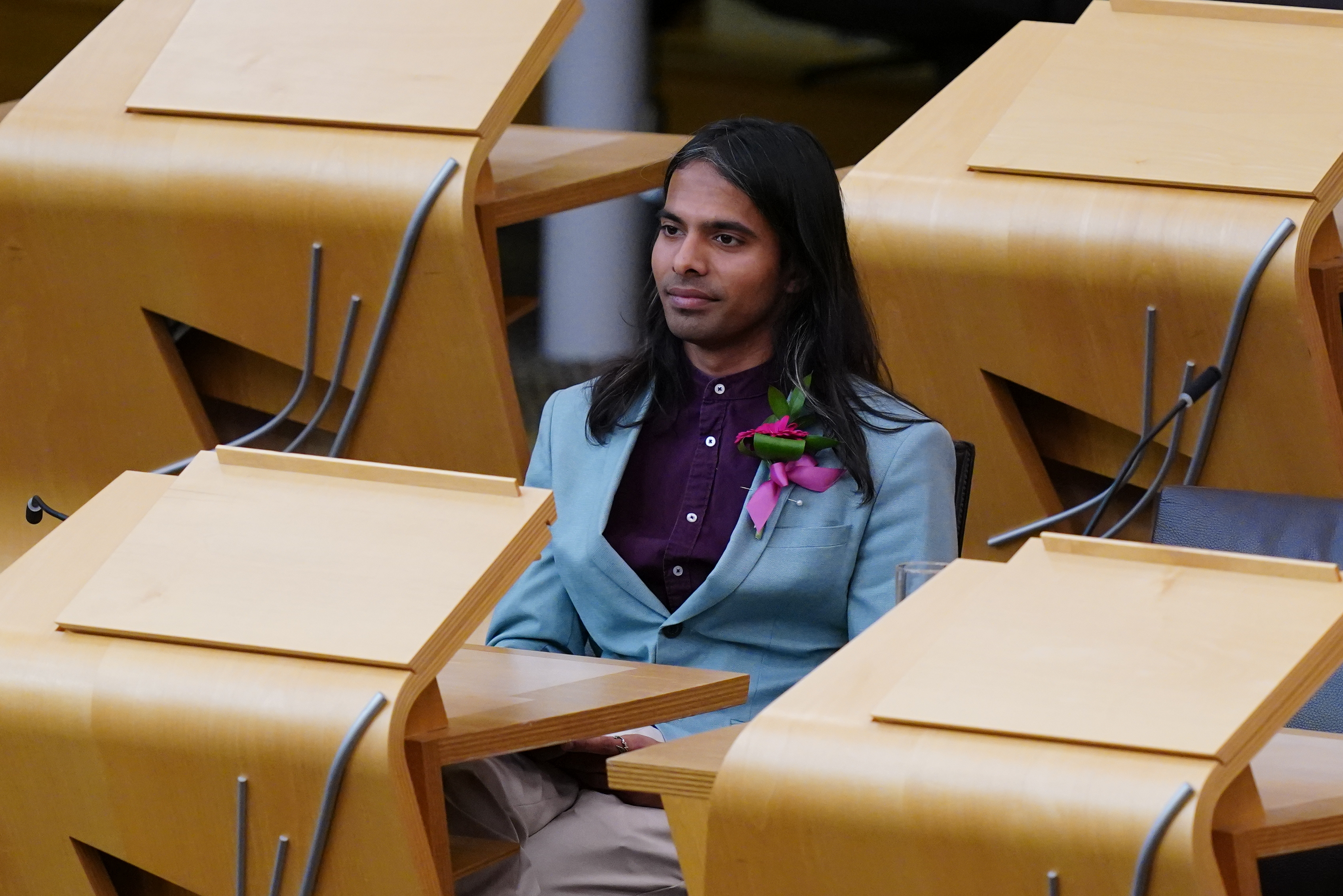 Trans MSP Q Manivannan escorted through Holyrood by security over ...