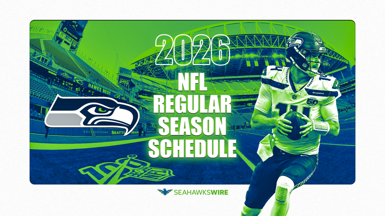 The Seahawks' 2026 regular season schedule has been released!