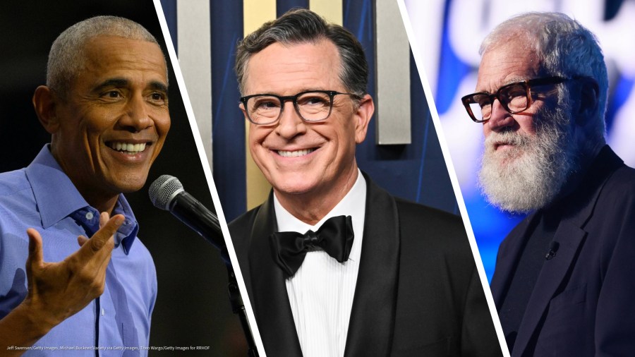 Stephen Colbert’s last week of guests include Obama, Hanks and Letterman