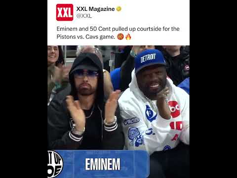 Eminem & 50 Cent at Pisons vs. Cavs Game 🏀