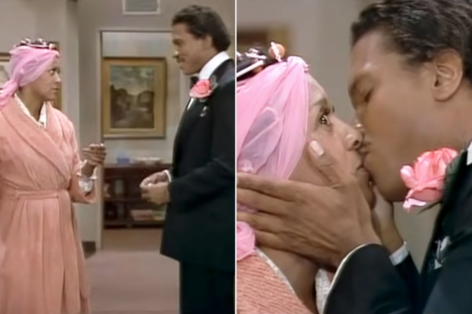 Marla Gibbs didn't know she was going to share a kiss with Billy Dee ...