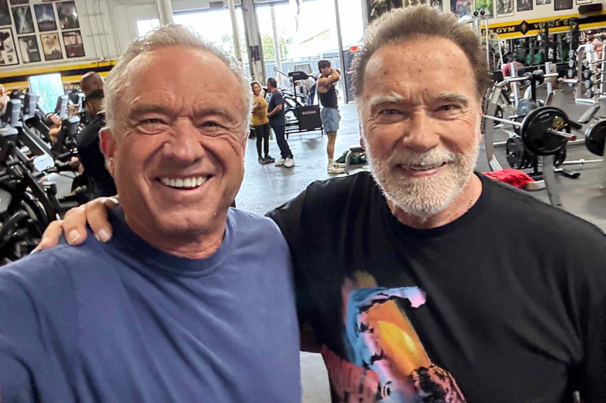 RFK Jr. trades Kid Rock for Arnold Schwarzenegger as gym partner