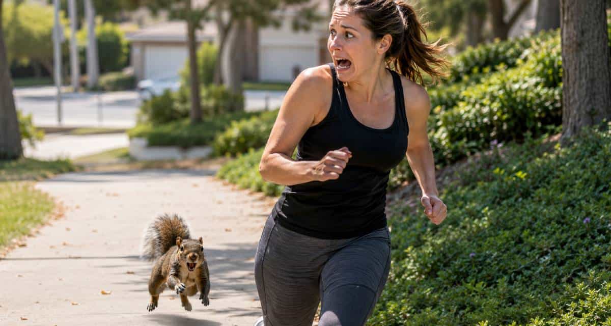 A squirrel attack sent two people to the hospital in California