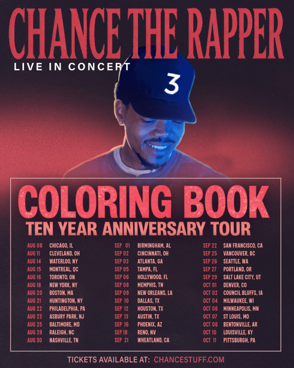 Chance the Rapper coming to Denver for 10th anniversary of history ...