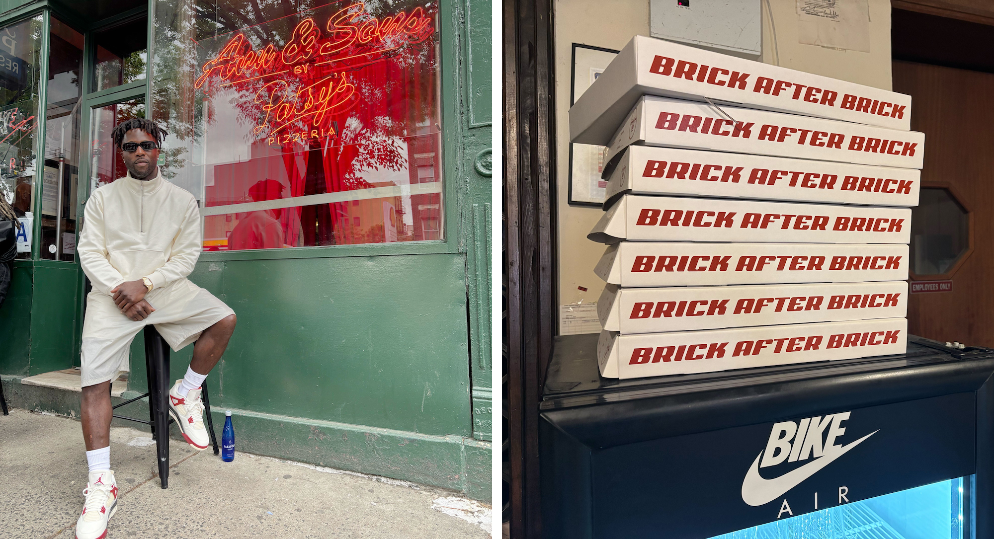 Nigel Sylvester takes over NYC pizzeria for Air Jordan 4 pop-up