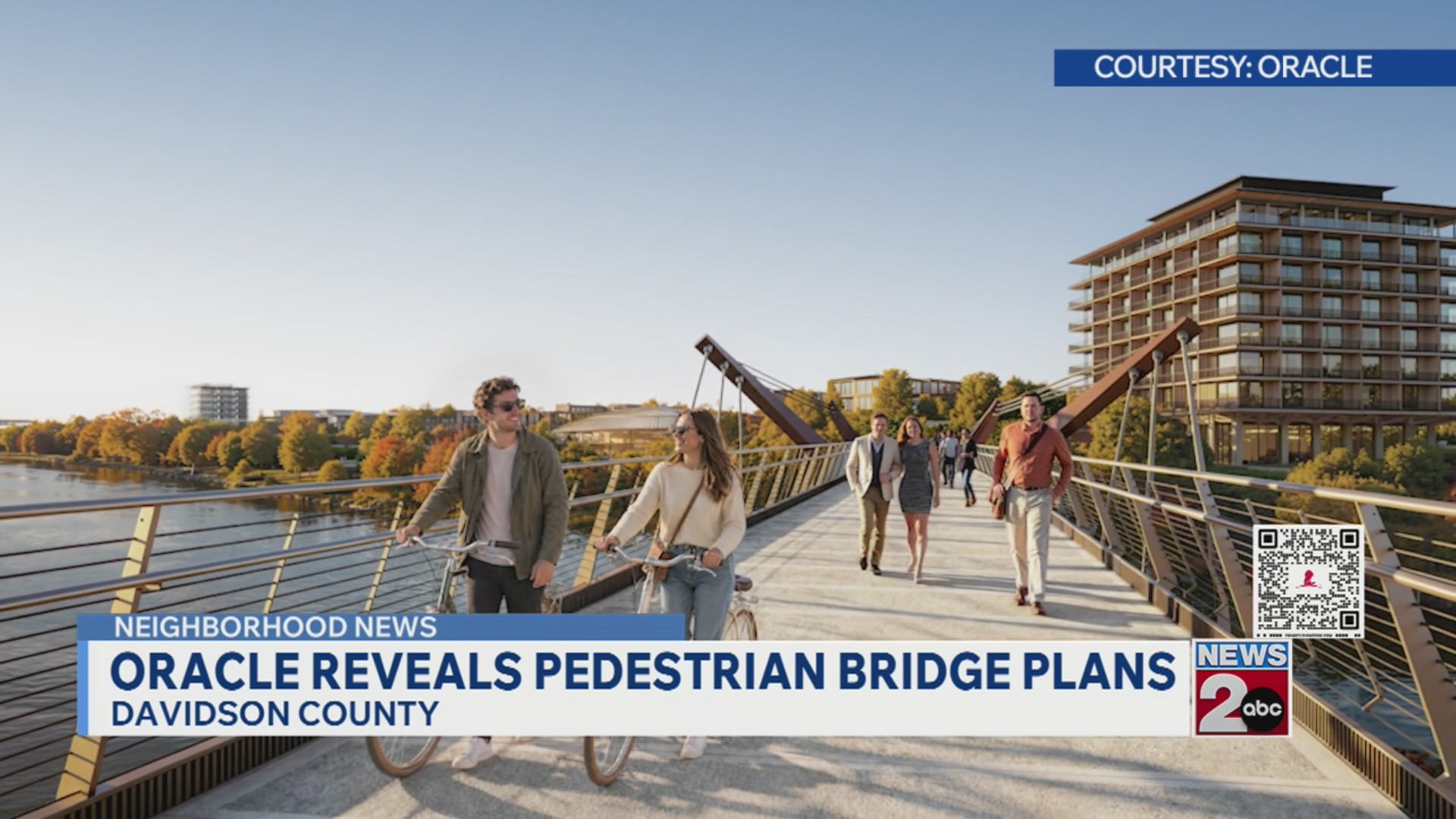 Oracle reveals pedestrian bridge plans