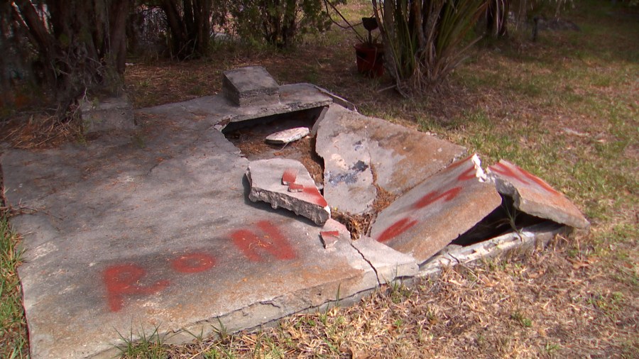 Community comes together to restore damaged graves at historic Palmetto ...