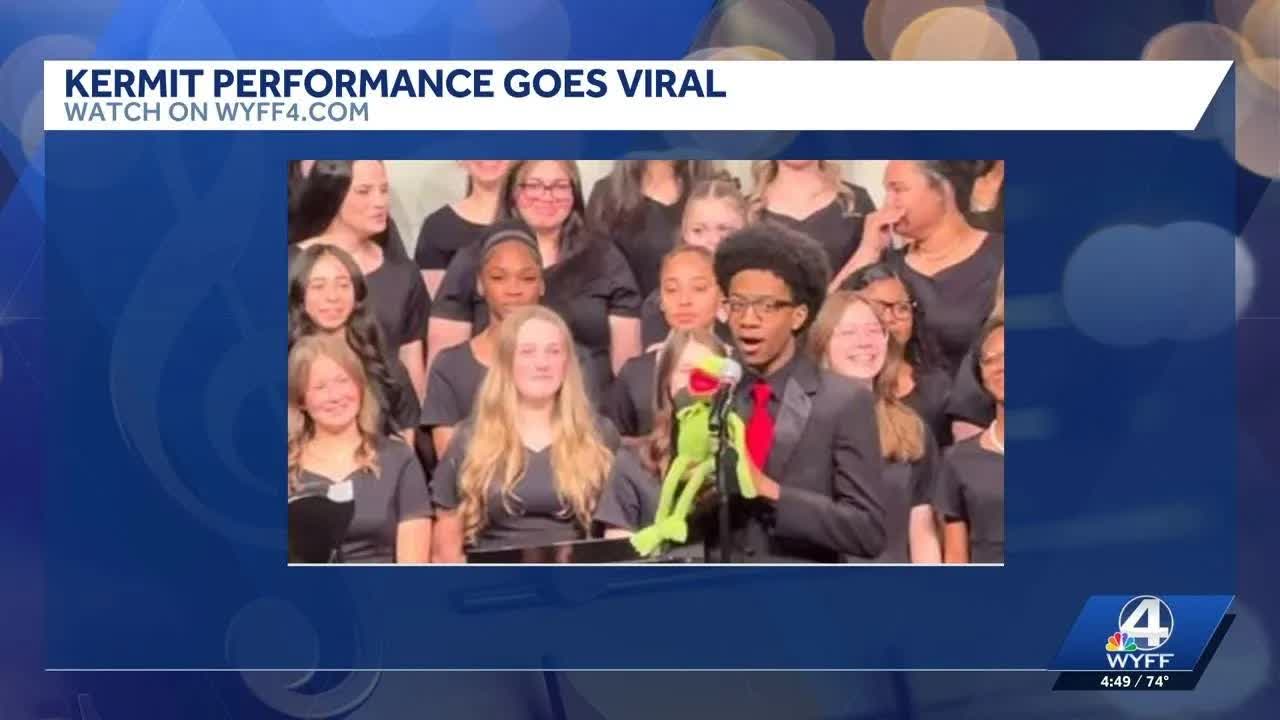 Spartanburg student's Kermit performance goes viral