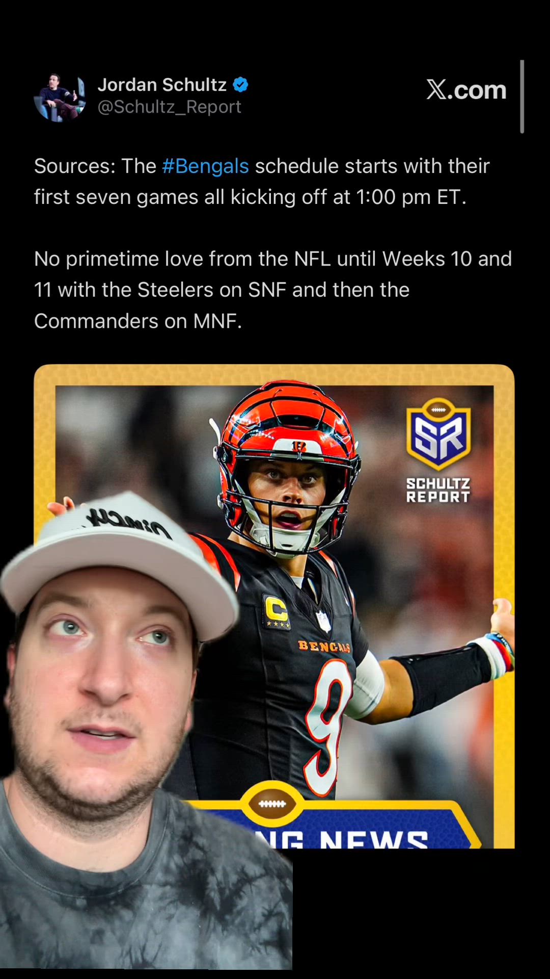 There's no way the league is just leaving the Cincinnati Bengals just ...