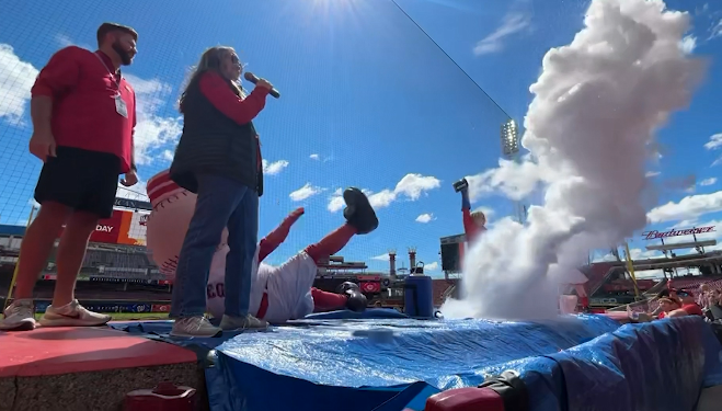WLWT takes weather road show to Great American Ball Park before Reds game