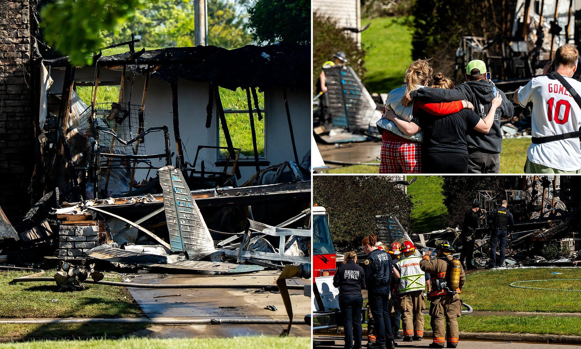 Two people are killed after small plane crashes into home in Ohio