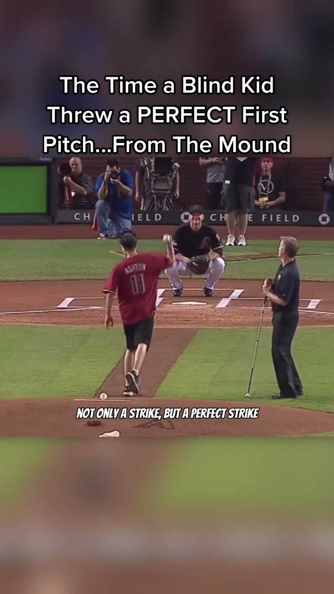 From the mound too? Got to be a top 5 first pitch ever for me #MLB #b...