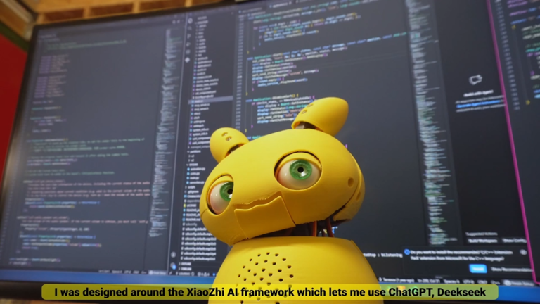 I built a 3D printable robot companion that can see, talk, and think