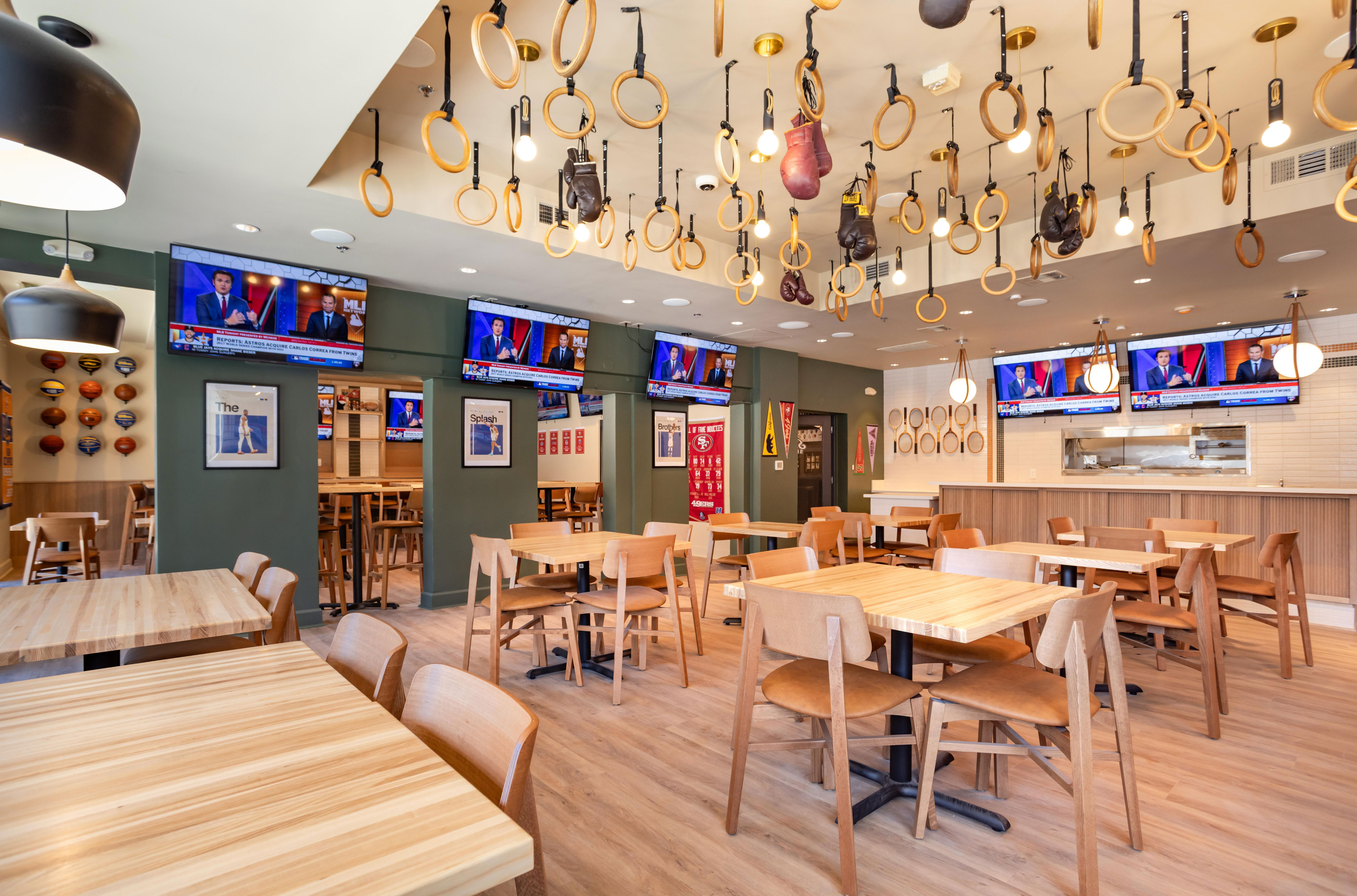This sports-themed bar and restaurant touches down in SoMa