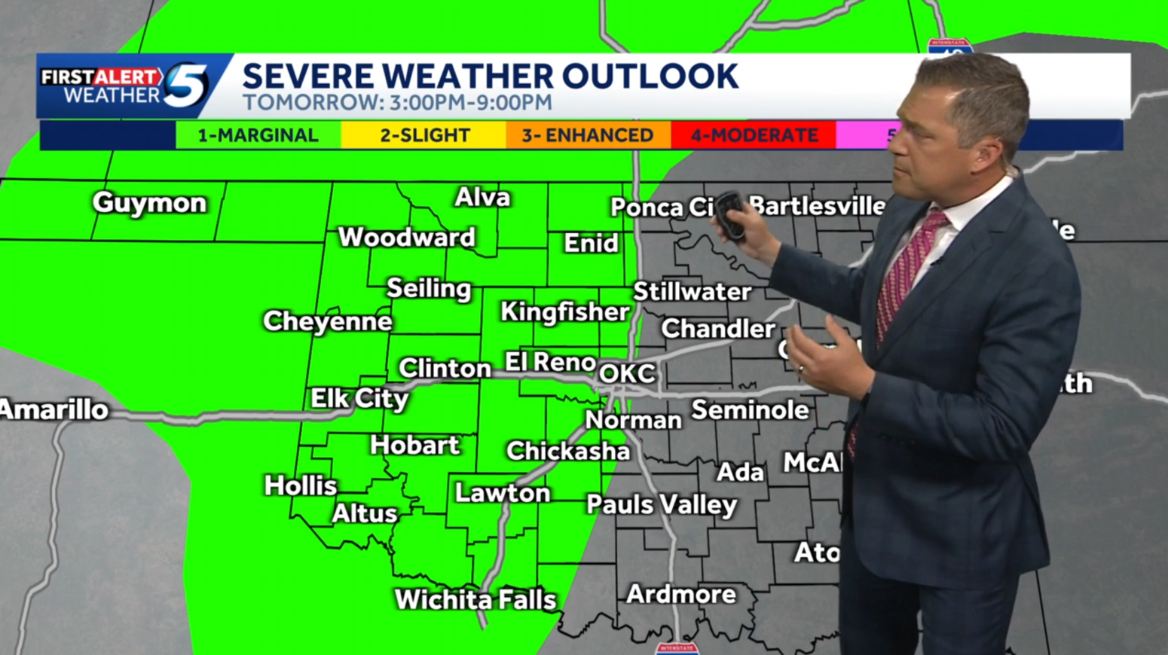 Timeline: Severe weather and tornado potential across Oklahoma for ...