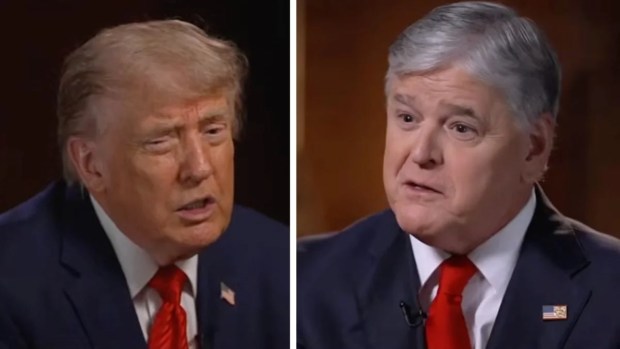 Trump scoffs at Sean Hannity's suggestion he enjoys press gaggles: 'I ...
