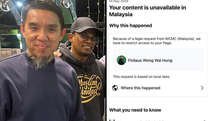 Facebook blocks Firdaus Wong’s page on MCMC’s orders — he’s suing