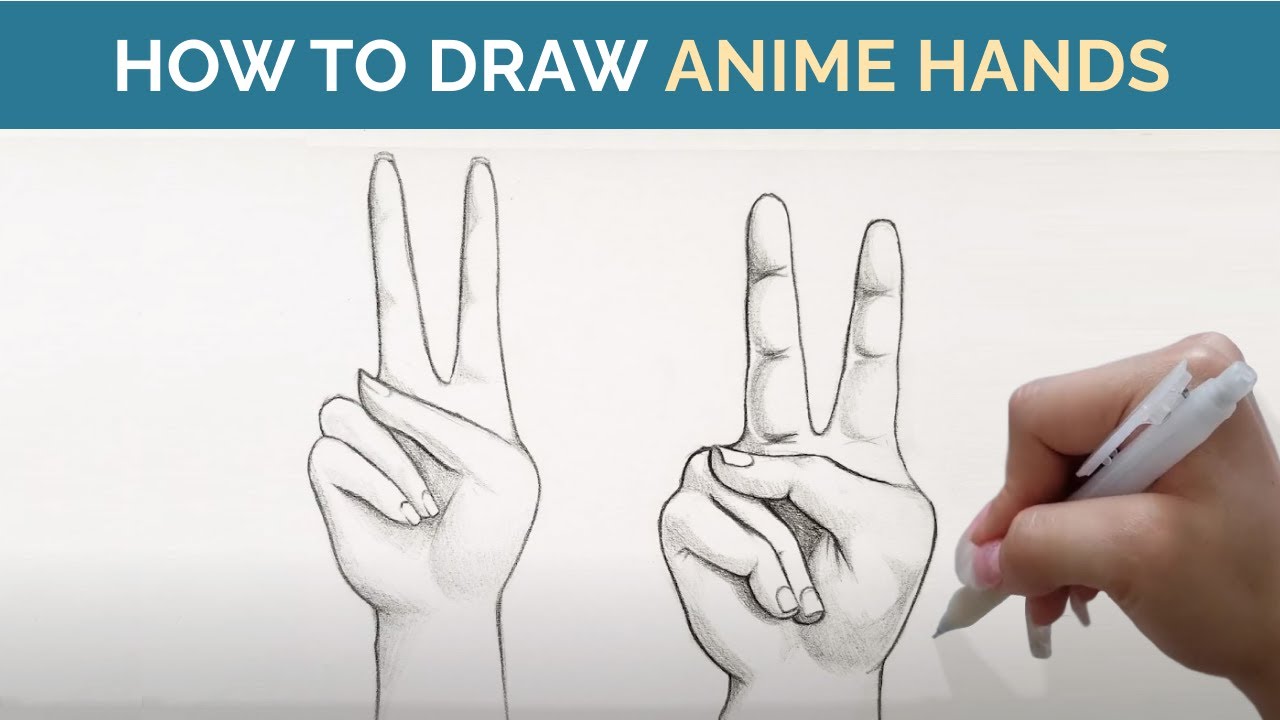 How to draw anime hands step by step