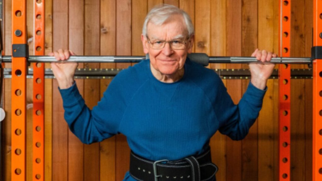 82-year-old dad’s gym transformation after surgery recovery