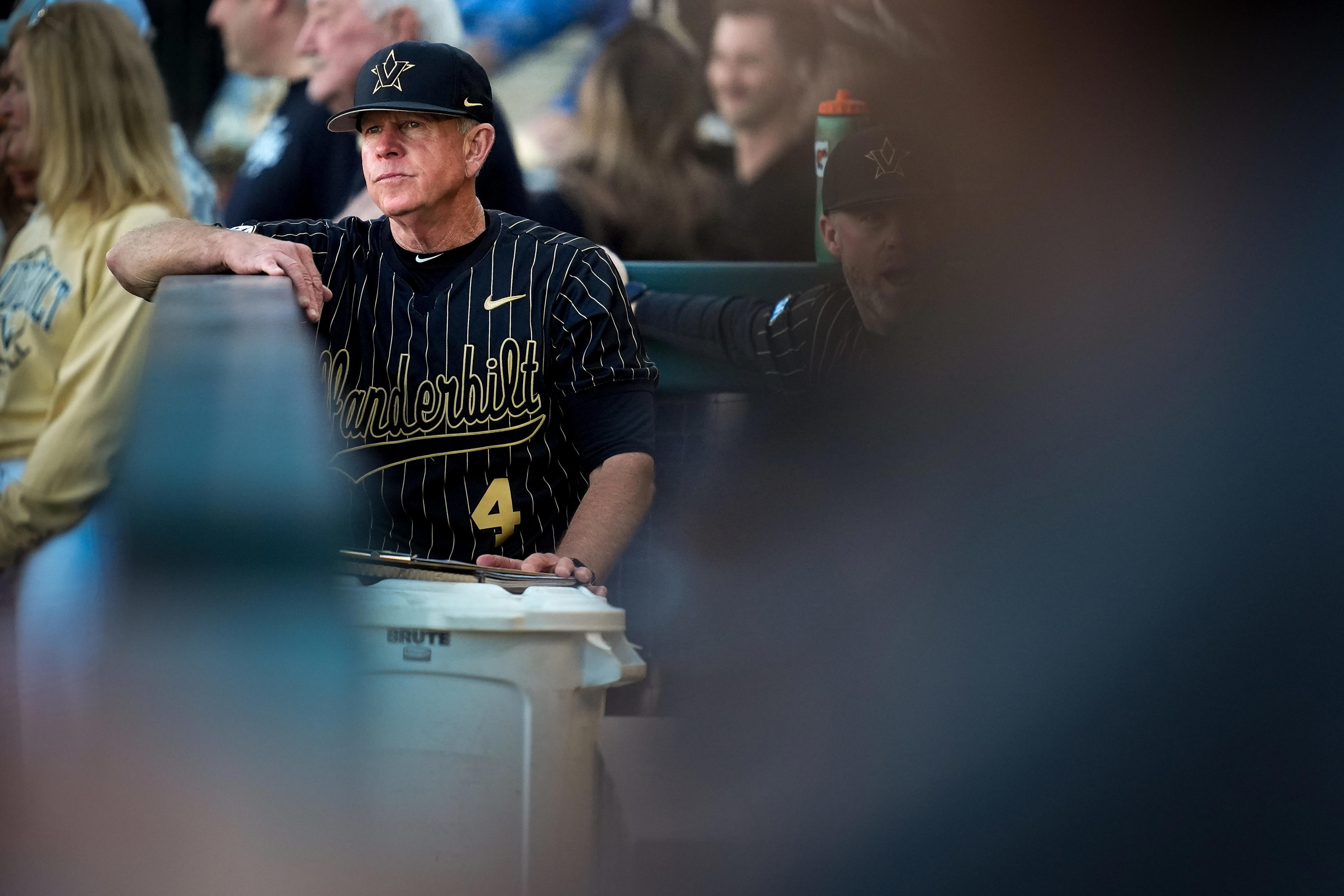 What Tim Corbin said about Vanderbilt baseball ground-rule double fog ...