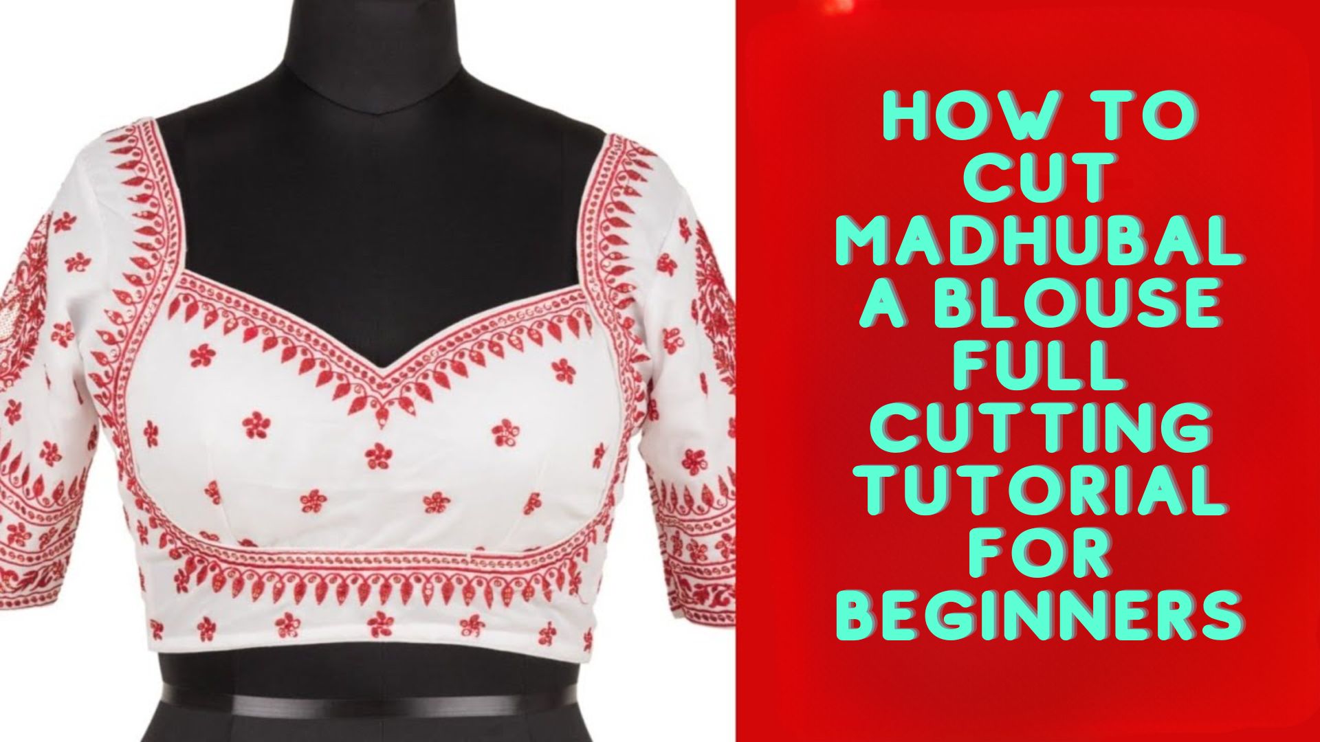 How to cut Madhubala blouse full cutting tutorial for beginners