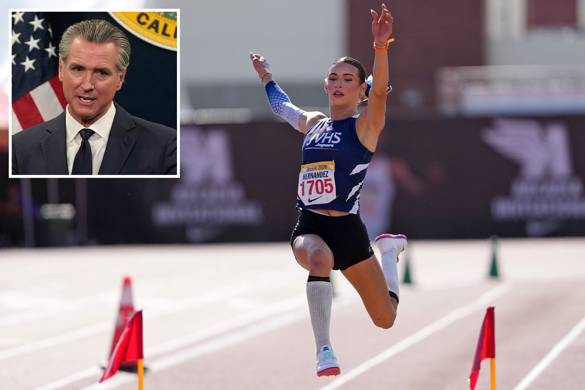 Parents of California track star criticize Gavin Newsom as daughter ...