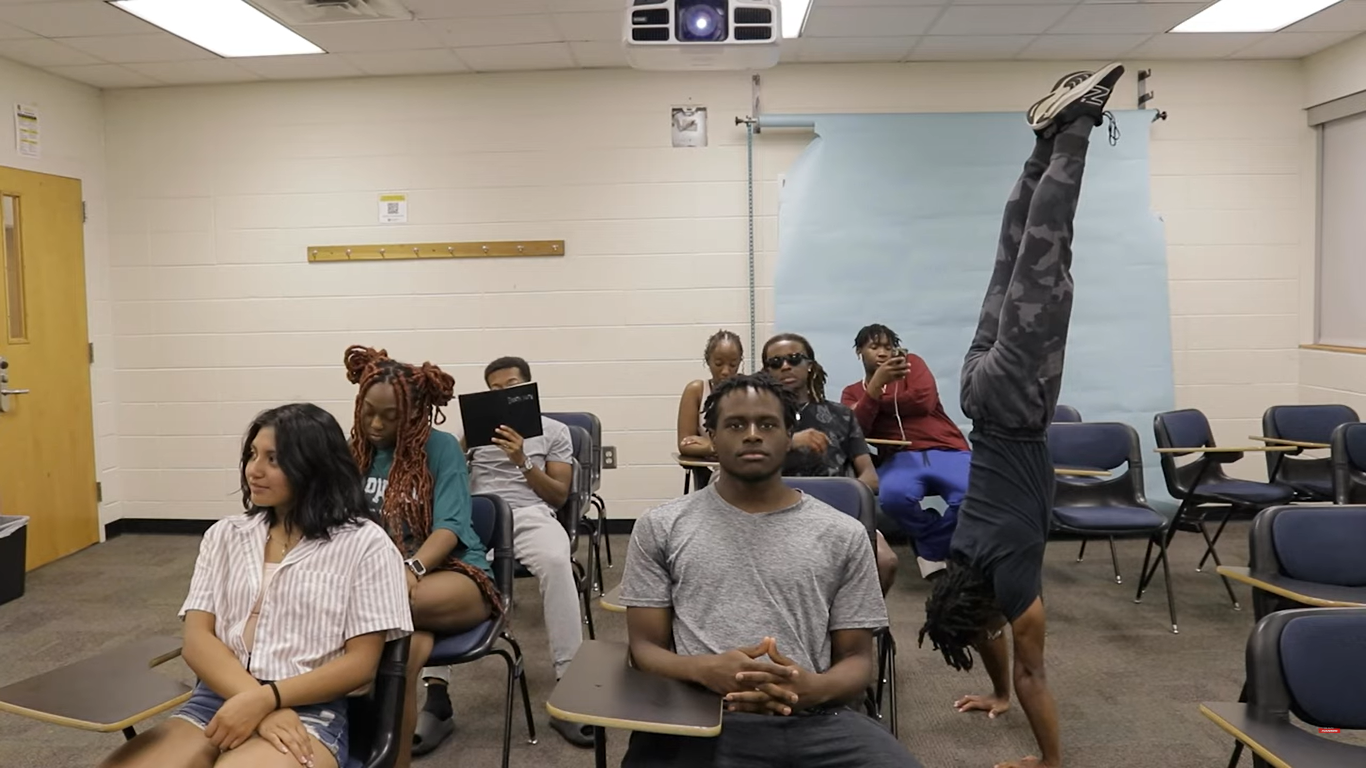 That one kid when you present in front of the class 🤨💯 staring like ...