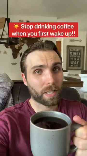 Why you should avoid coffee right after waking up