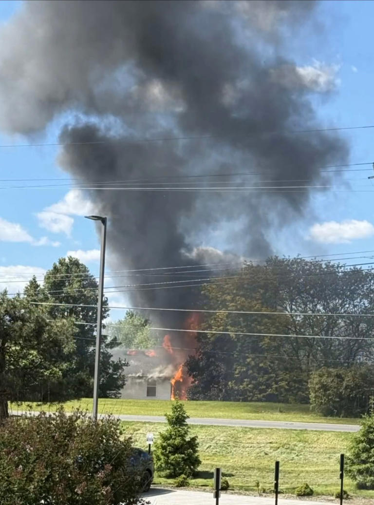 2 dead after small plane crashes into Ohio home, sparking massive inferno